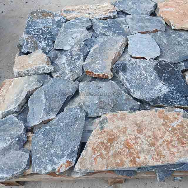 Quartzite Fieldstone Fireplace Surround from China manufacturer - HIBO ...